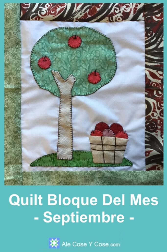 Quilt Bloque Del Mes – Septiembre - Ale Cose y cose