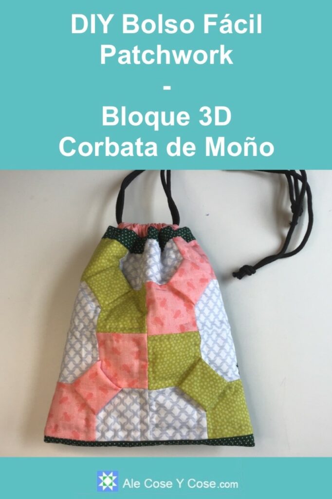 Bolso Patchwork Corbata de Moño 3D (Tutorial Fácil)