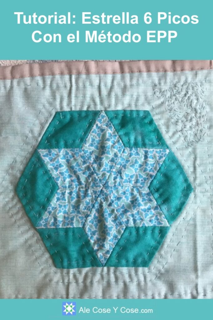 Tutorial Estrella Patchwork de 6 Puntas Paso a Paso