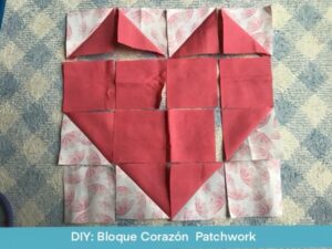 Bloque Corazon Patchwork (Tutorial) - Ale Cose y cose
