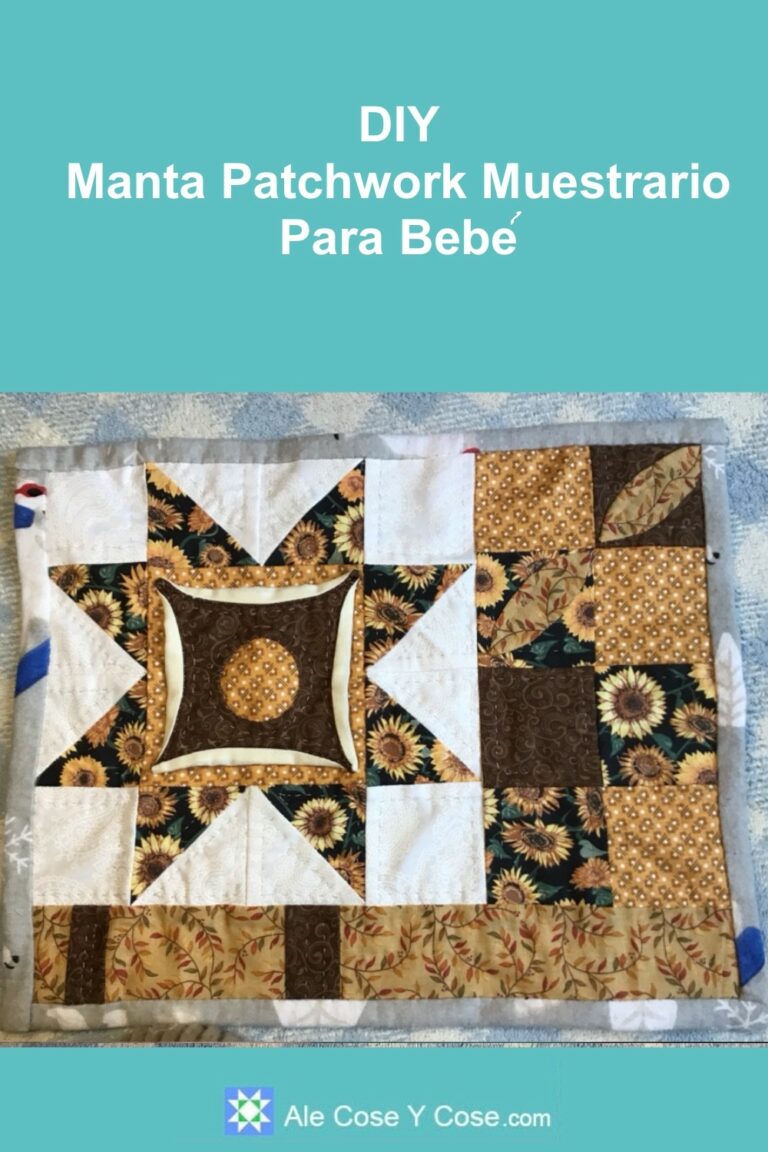 Manta Patchwork Muestrario Para Bebe - Ale Cose y cose