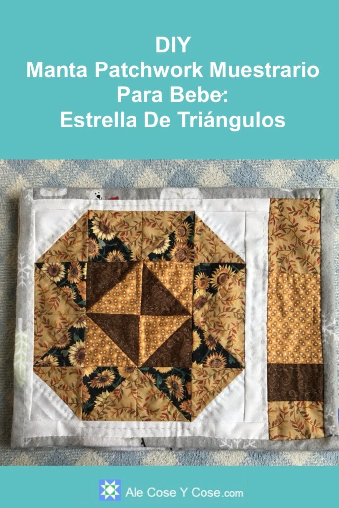 Manta Patchwork Bebé Estrella De Triangulos