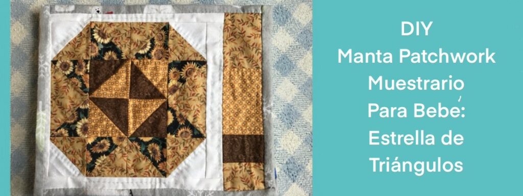 Manta Patchwork Bebé Estrella De Triangulos