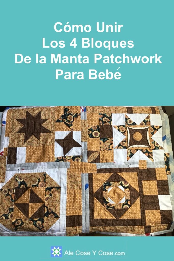 Cómo Unir Los Bloques Manta Patchwork Muestrario Bebé