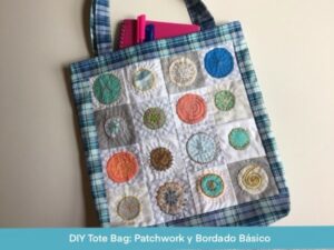 DIY Tote Bag Patchwork Bordado Básico - Ale Cose y cose