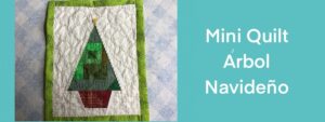 Mini Quilt Navideno Arbol De Navidad - Ale Cose y cose