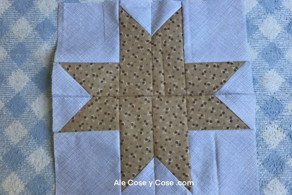 Estrella Simple De Otono Patron Patchwork - Ale Cose y cose