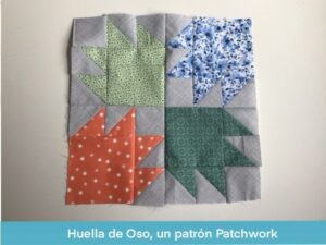 Huella De Oso Bloque Patchwork - Ale Cose y cose